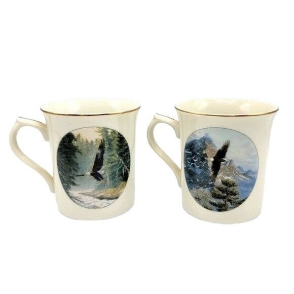 Lenox | Dining | Lenox Eagle Conservation Mugs By Kelley Northern ...